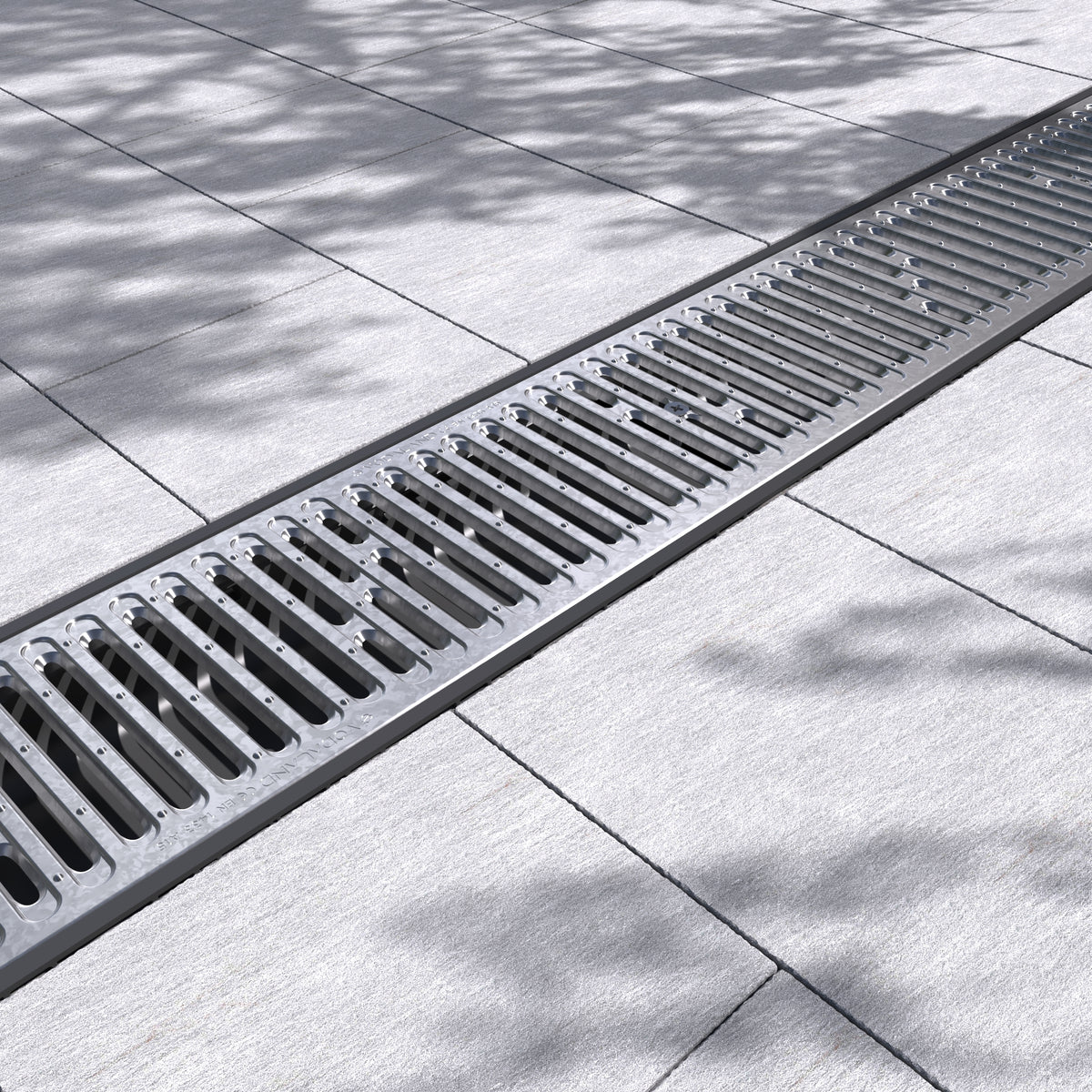 150mm Wide Drainage Channel With Galvanised Steel Grate Package