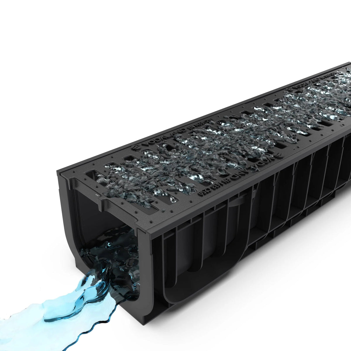 200mm Wide Drainage Channel With Cast Iron Grate Package