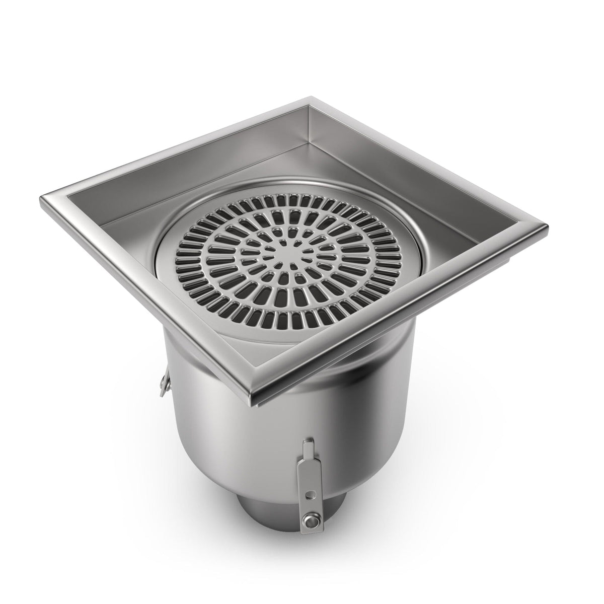 250x250 Stainless Steel Gully With Foul Air Trap