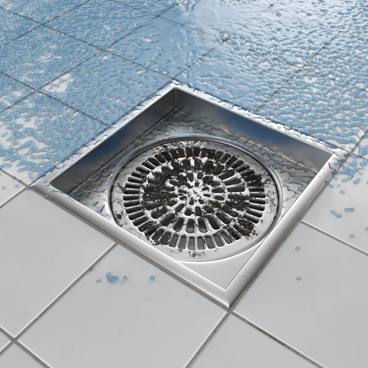 250x250 Stainless Steel Gully With Foul Air Trap