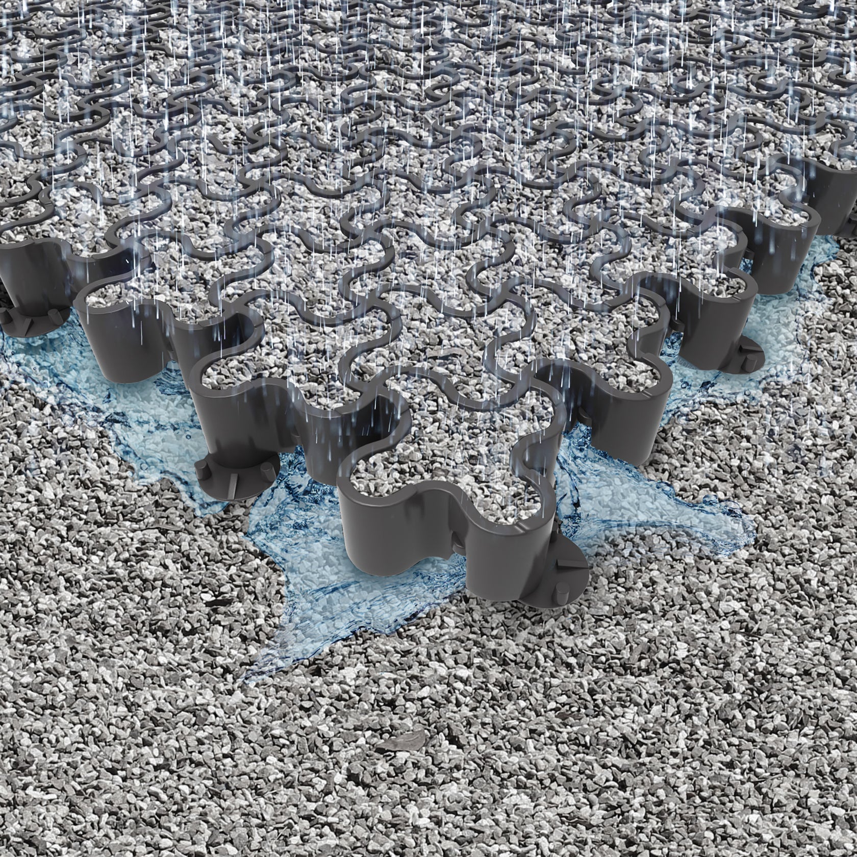 EasyPave Heavy Duty Gravel Grids | Plastic Driveway & Grass Grids