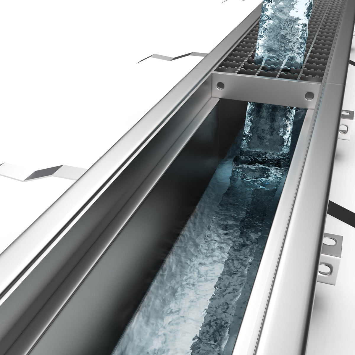 DN100 Modular Stainless Steel Channel Drain System | Vodaland